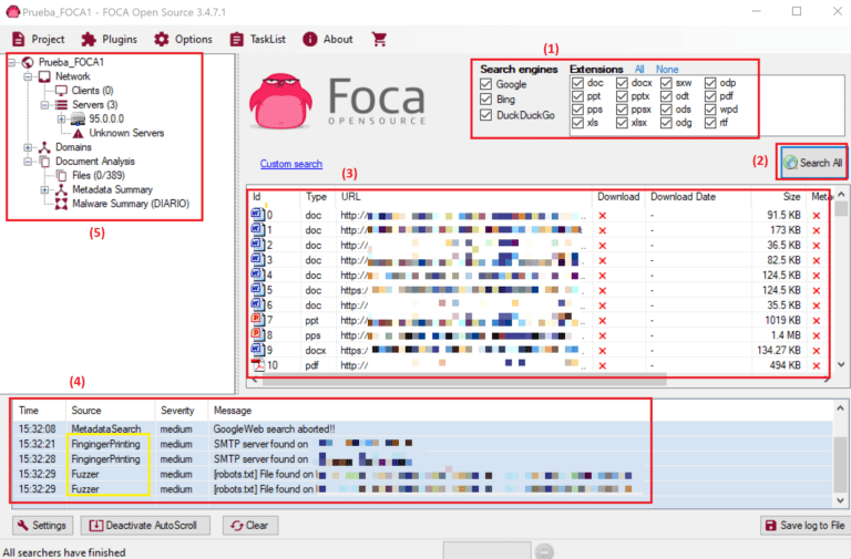 FOCA OSINT (Windows) - Malware SA