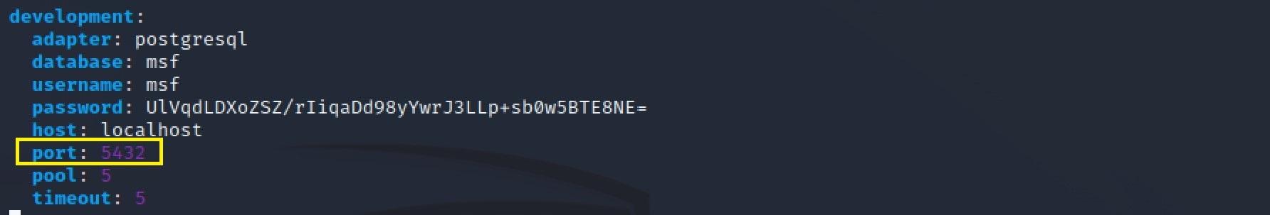 Servicios y puertos Metasploit Framework - Malware SA