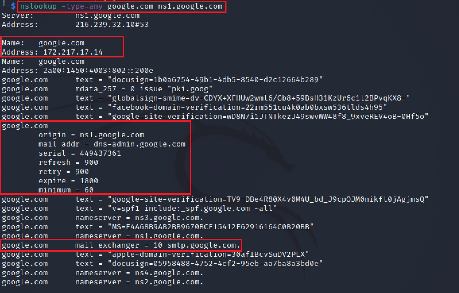 Herramientas Gathering-Net Scanning Kali Linux - Malware SA