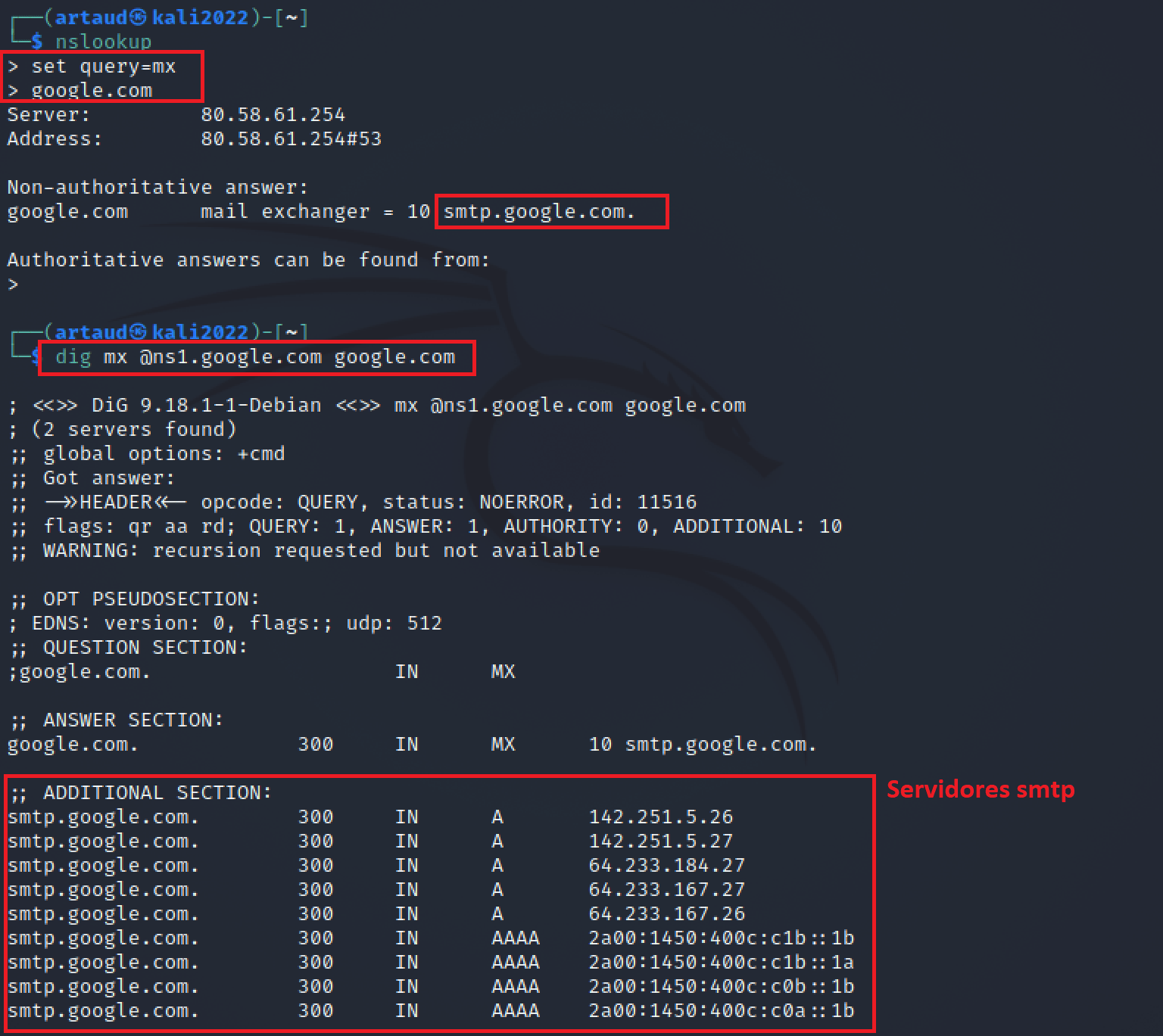 Herramientas Gathering-Net Scanning Kali Linux - Malware SA